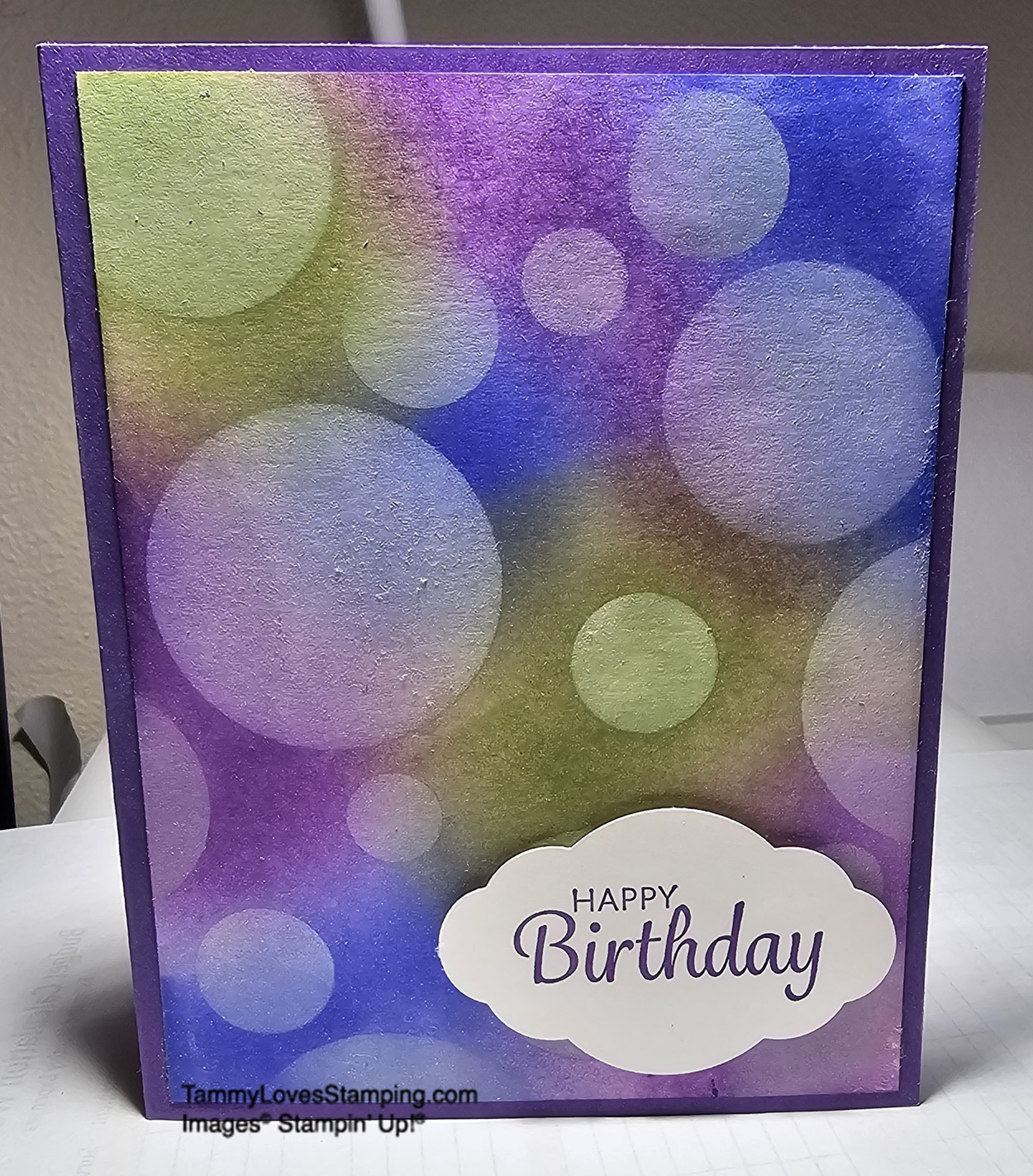 Bokeh Technique - Tammy Loves Stamping